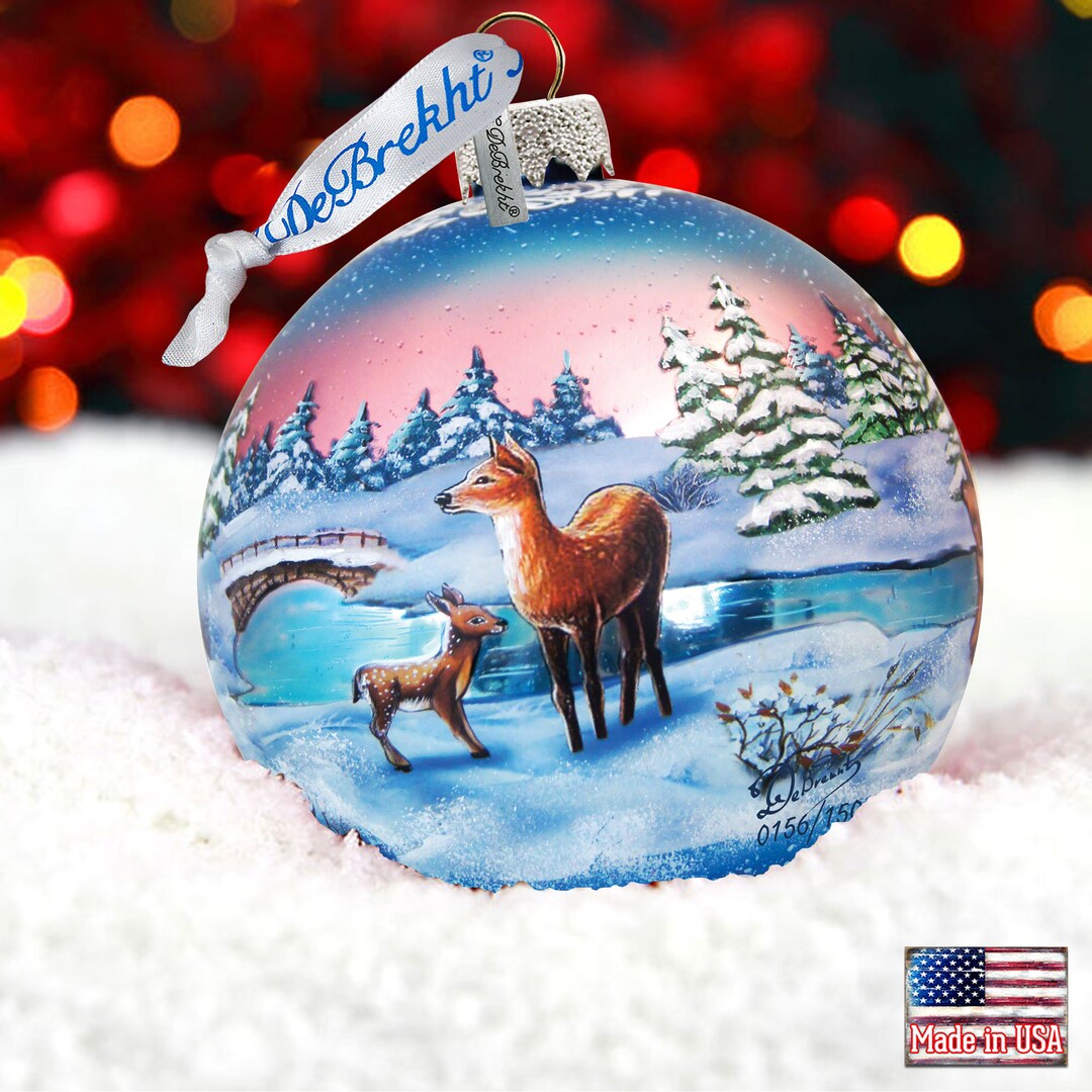 Winter Wonderland Glass Ornament - Limited Edition 5-inch Mercury Ball ...