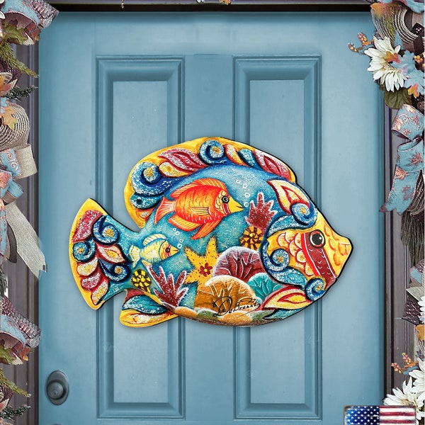 Wooden Fish Wall Art - Etsy