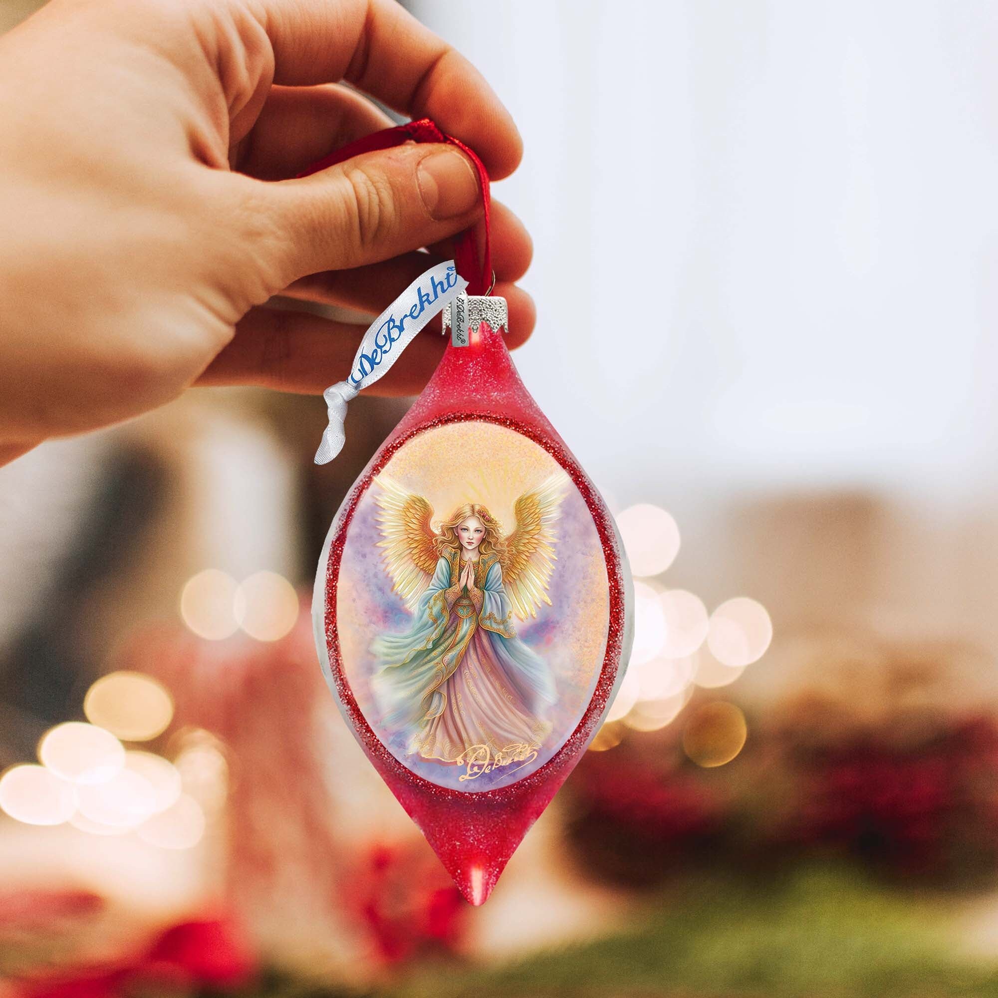 Angel Drop Mercury Glass Ornament - Nativity Holiday Decor ...