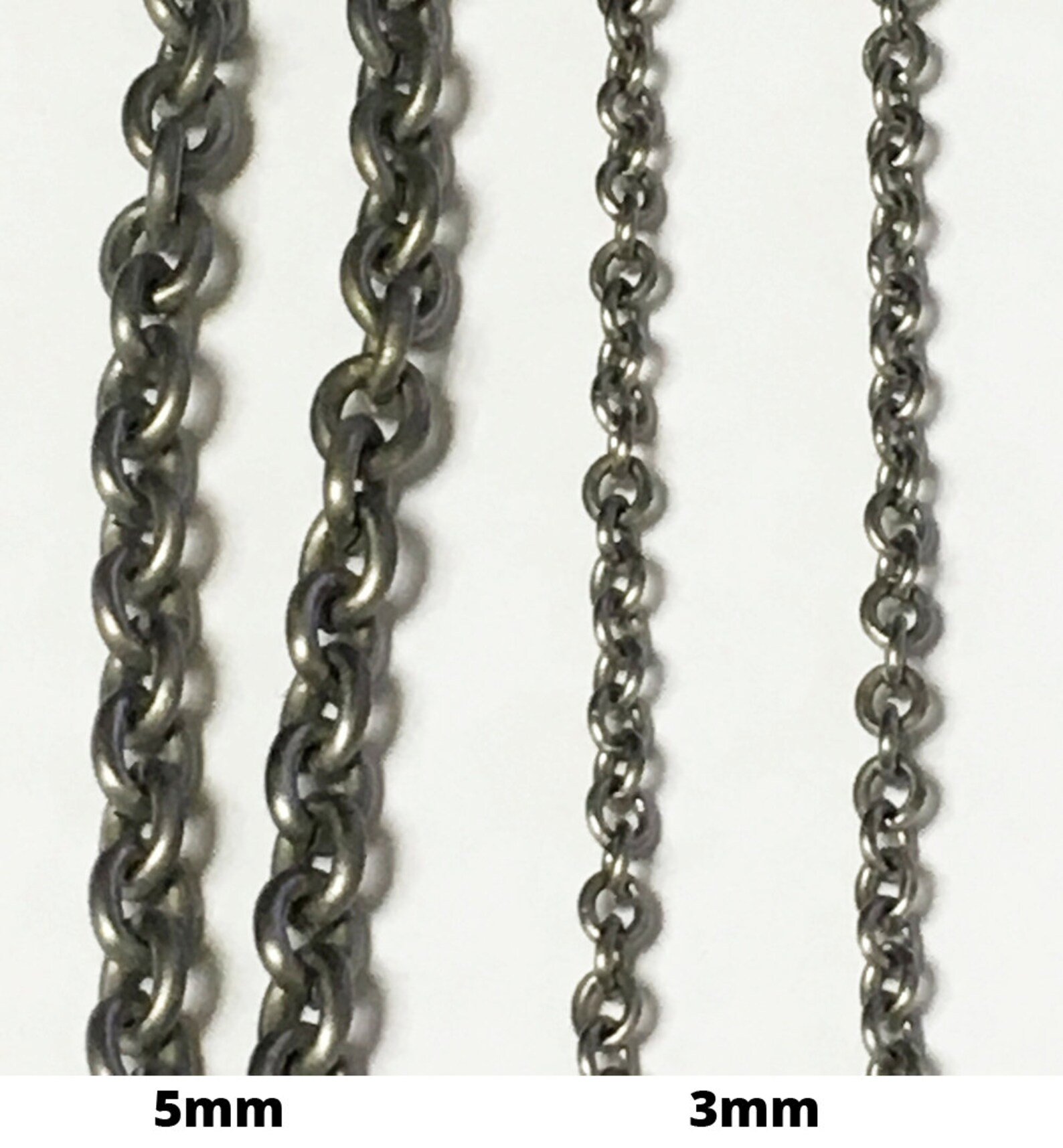 Titanium Rolo Chain - Etsy