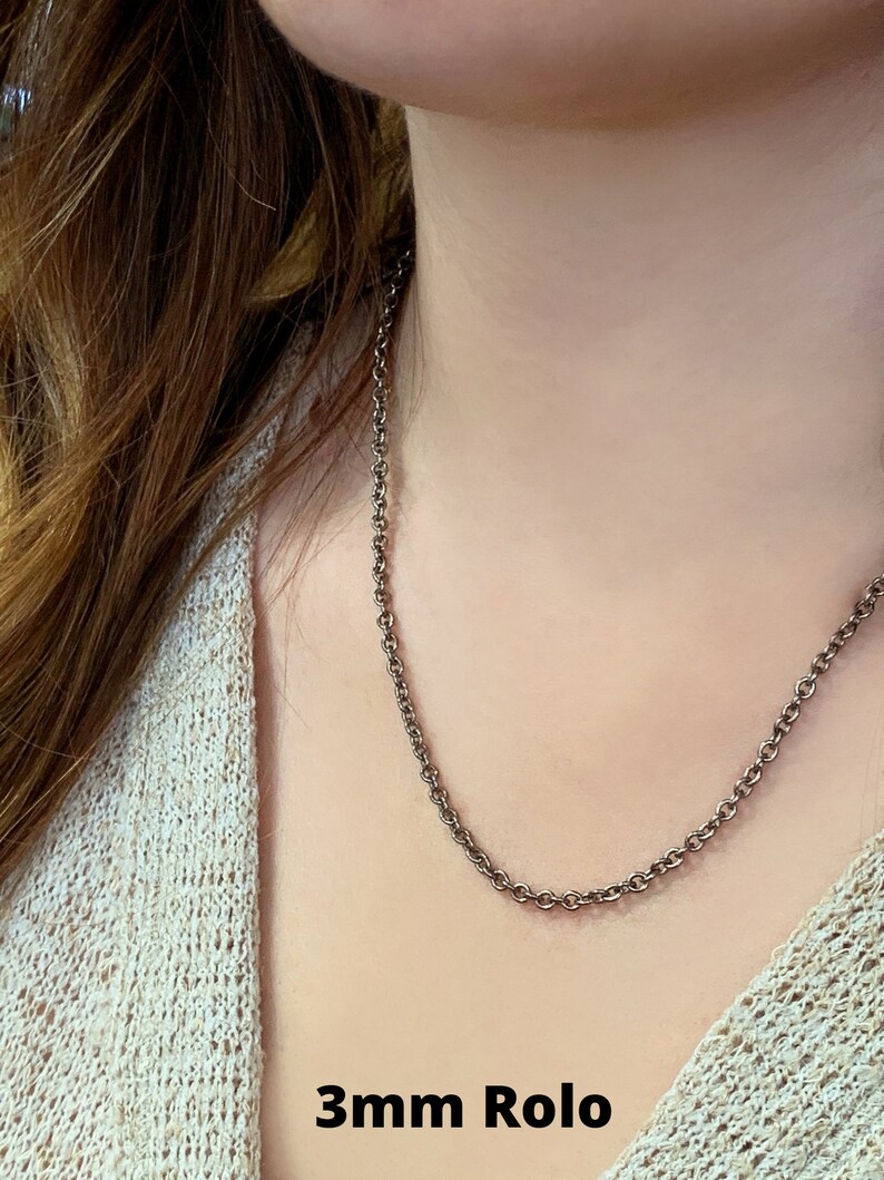Titanium Rolo Chain - Etsy
