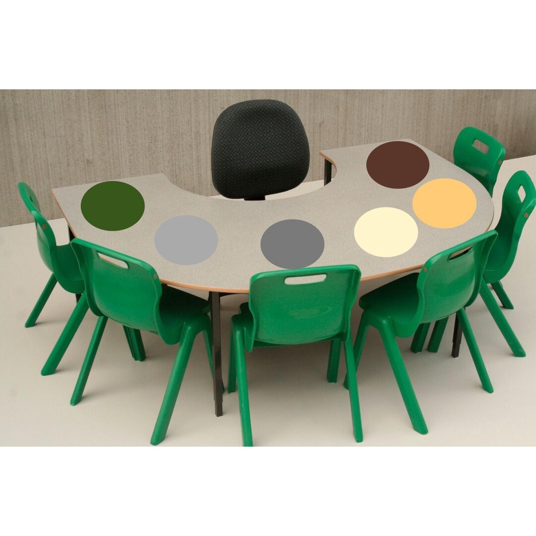 Natural Colours 29cm Diameter Aus Made - Classroom Table Dots Dry Erase ...