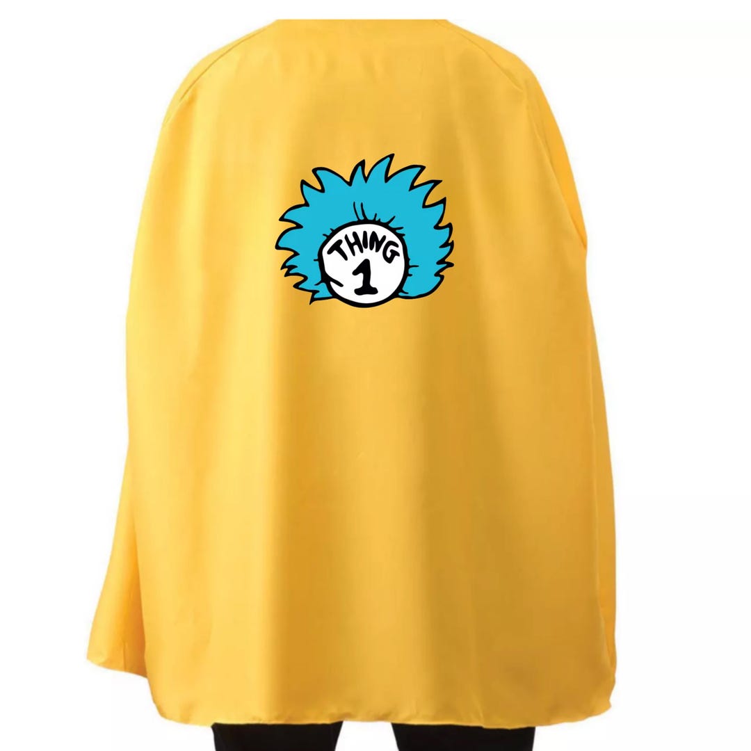 Student or Teacher Cape - Book Week - Thing 1 Cape - Etsy