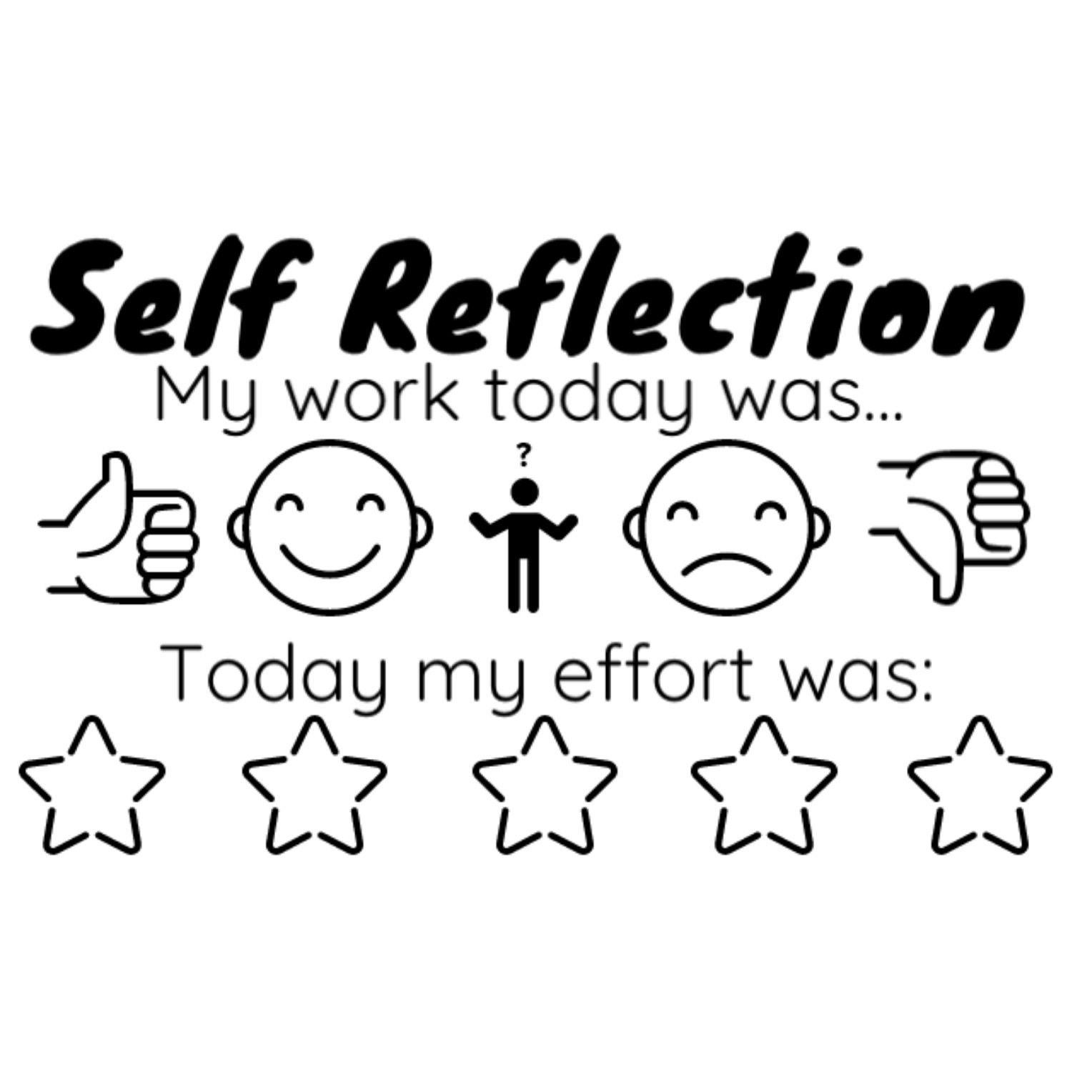 Teacher Reflection Clipart