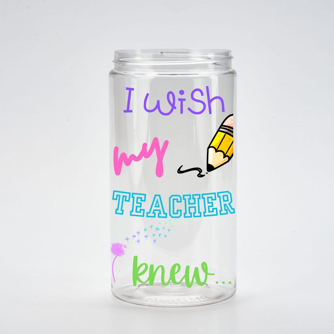Upgraded! I Wish My Teacher Knew.... Classroom Jar - Etsy