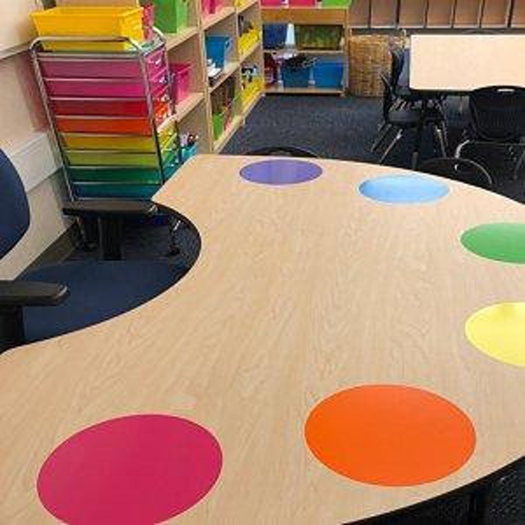 29cm Diameter Aus Made Classroom Table Dots Dry Erase Circles - Etsy