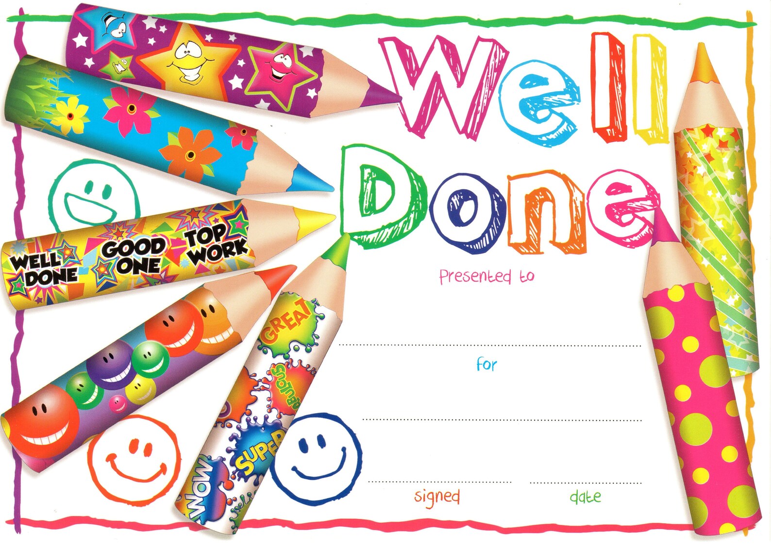 25 Well Done Certificates for Classroom rewards teacher | Etsy