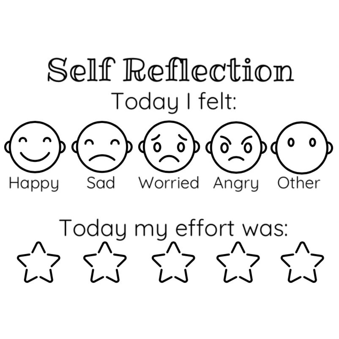 Self Reflection for Student Teacher Stamp 43 X 67mm - Etsy
