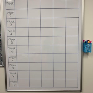 Aus Made Whiteboard Calendar - Wall Organiser for School or Office ...