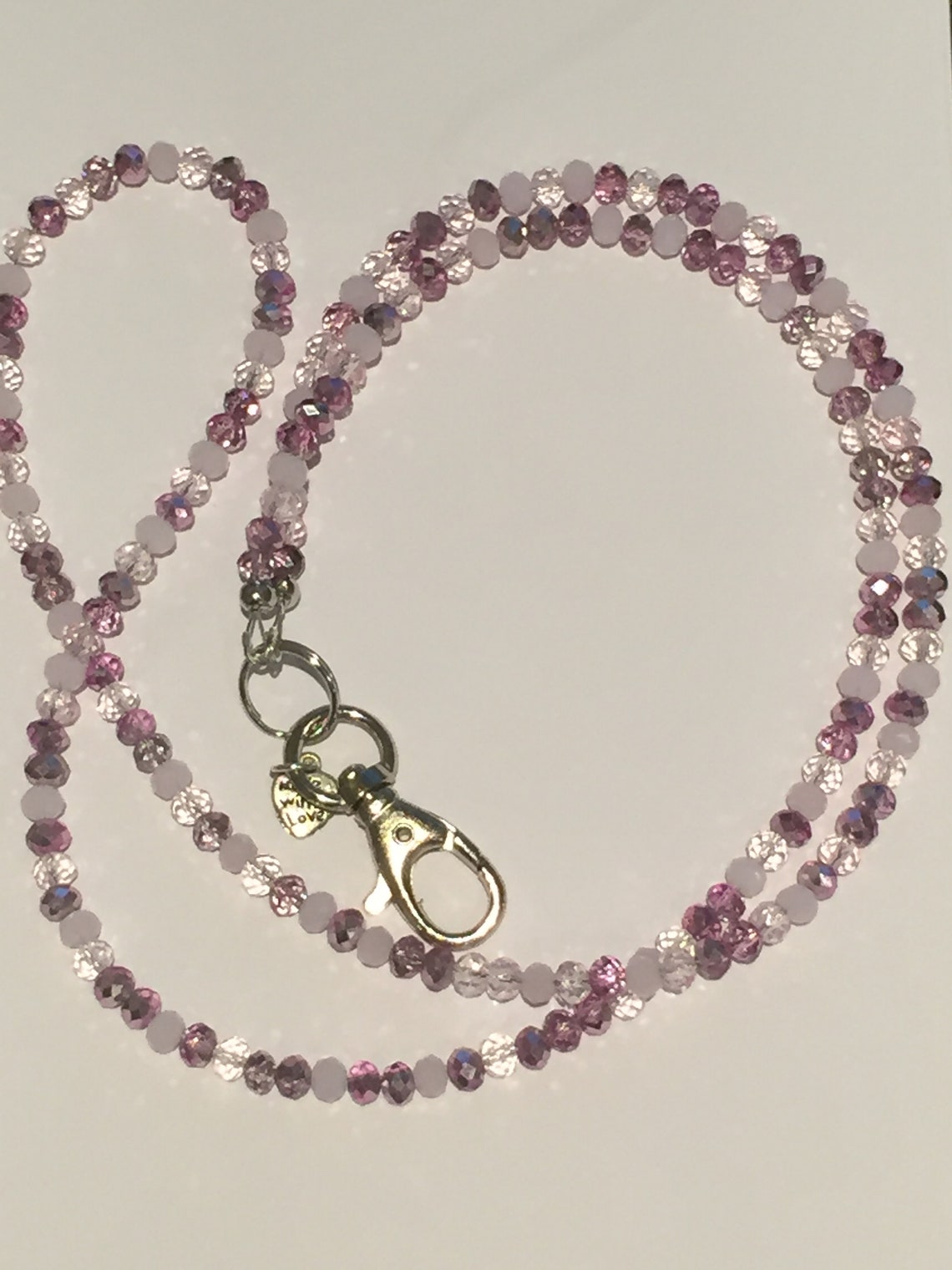 Pink Swarovski Crystal Lanyard Perfect Gift for a Teacher - Etsy