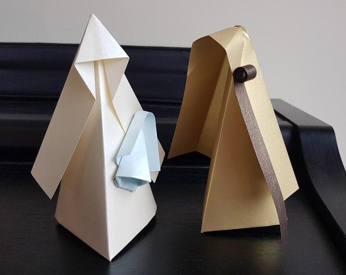Origami Nativity Set, Handmade Nativity, Christmas Scene - Etsy
