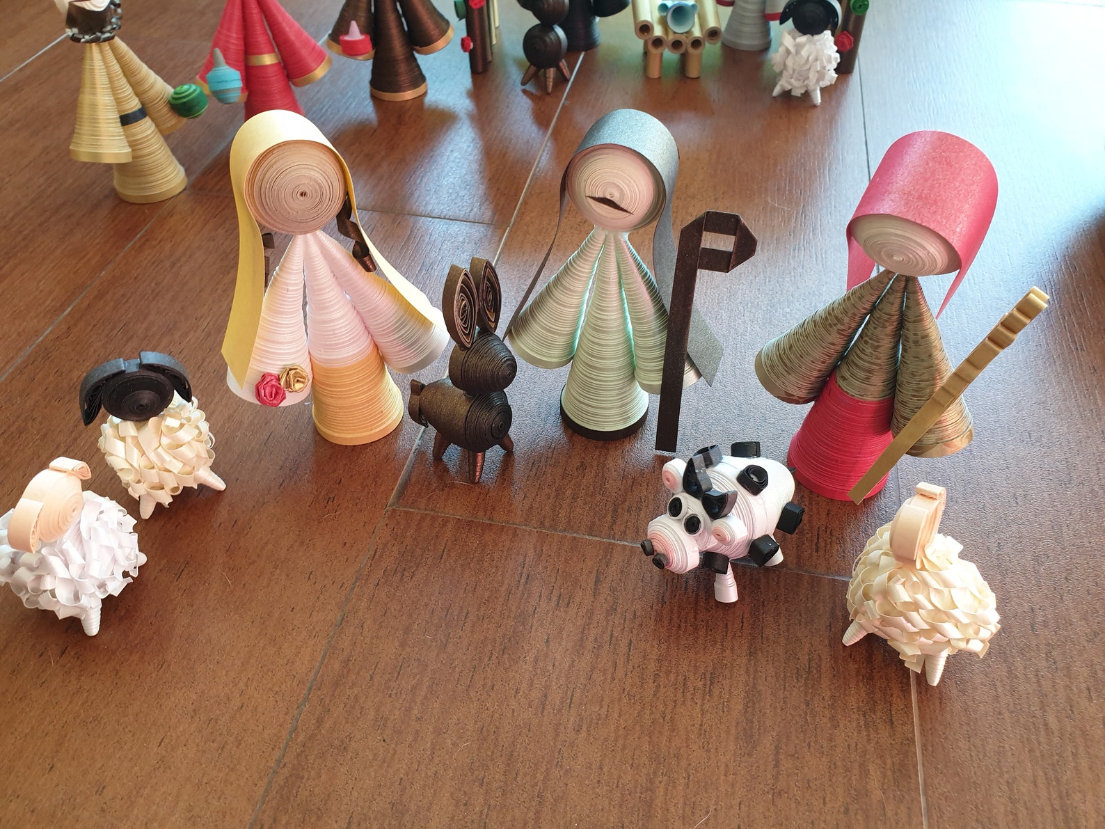 Handmade Quilling Extra Pieces for the Big Nativity Set or Other Sets ...