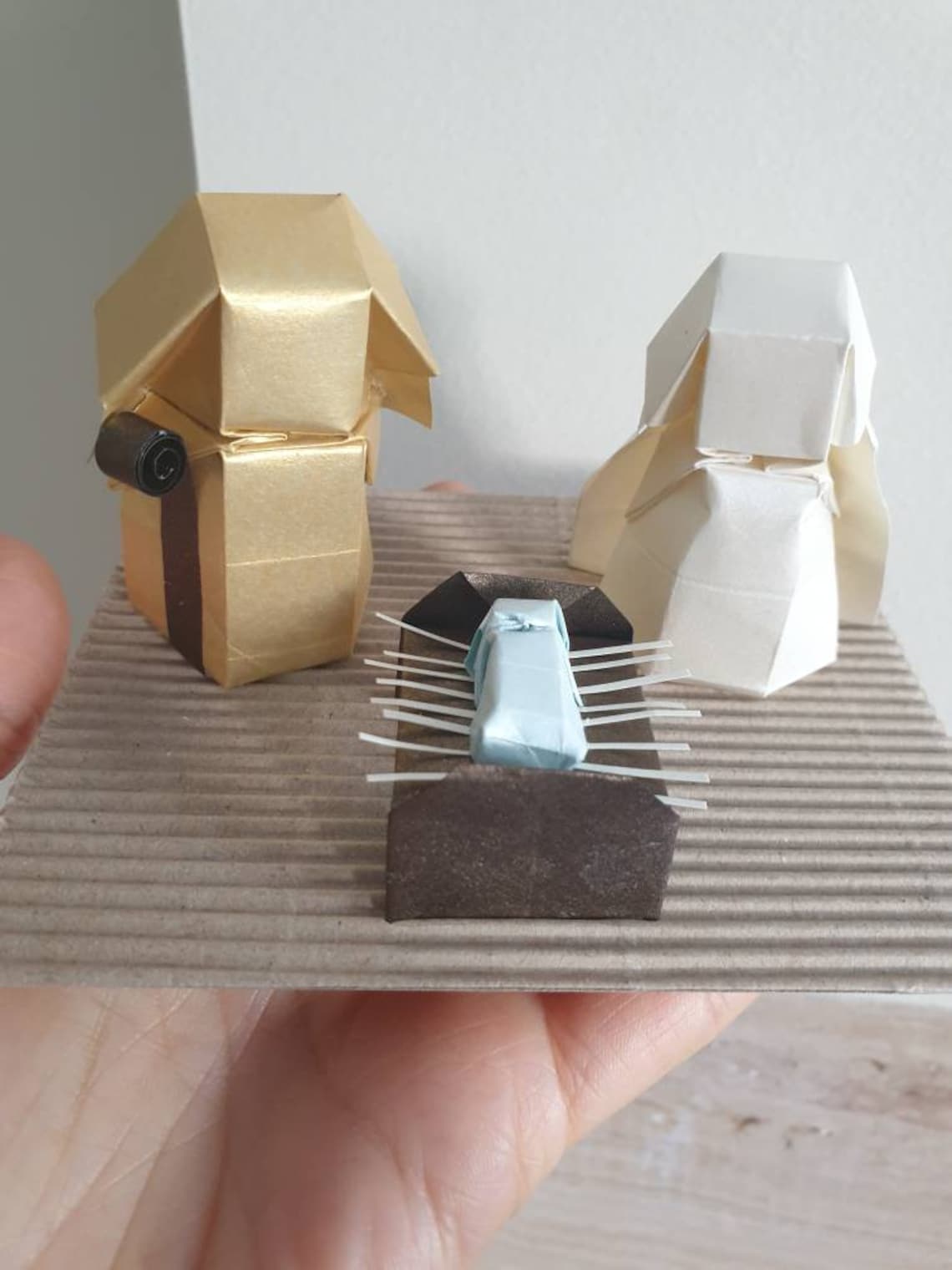 Handmade Nativity Scene All in Origami, Very Original With a Base for ...