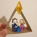 Unique Handmade Miniature Quilling Nativity Scene With a Paper Hut and ...