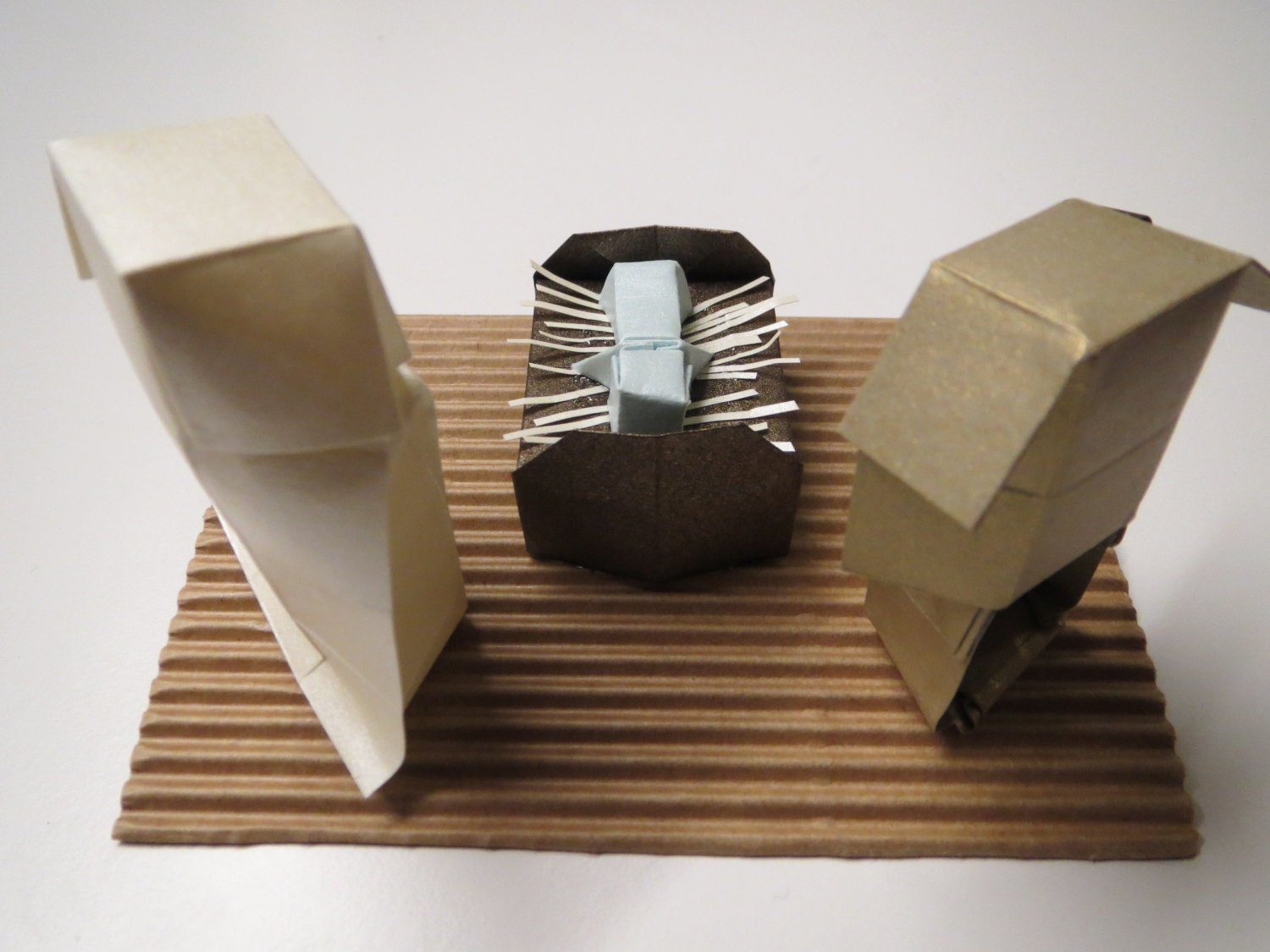 Handmade Nativity Scene All in Origami, Very Original With a Base for ...
