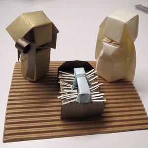 Handmade Nativity Scene All in Origami Very Original With a - Etsy