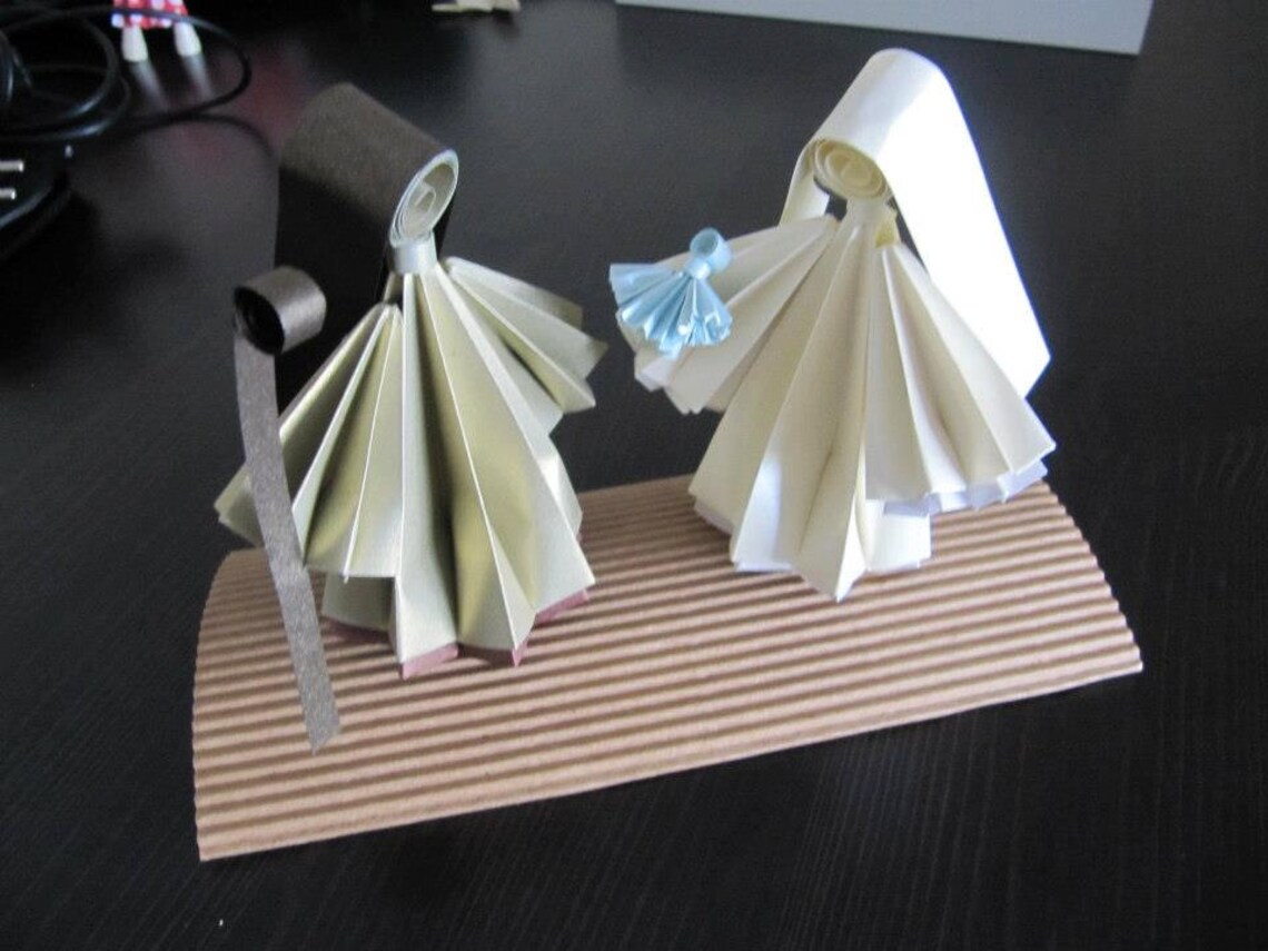 Handmade Nativity Scene - Christmas Origami and Quilling - Etsy