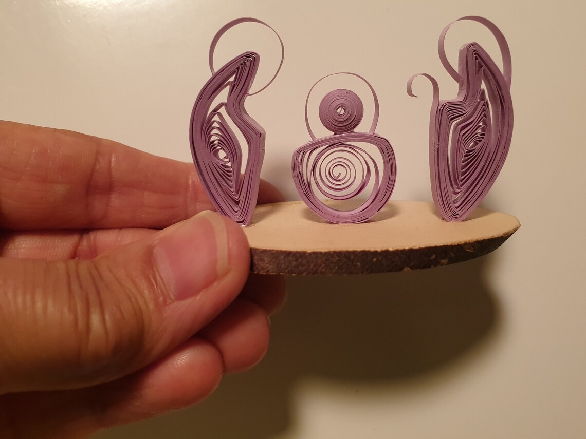 Miniature Quilling Nativity Scene With a Modern Twist :-) - Etsy