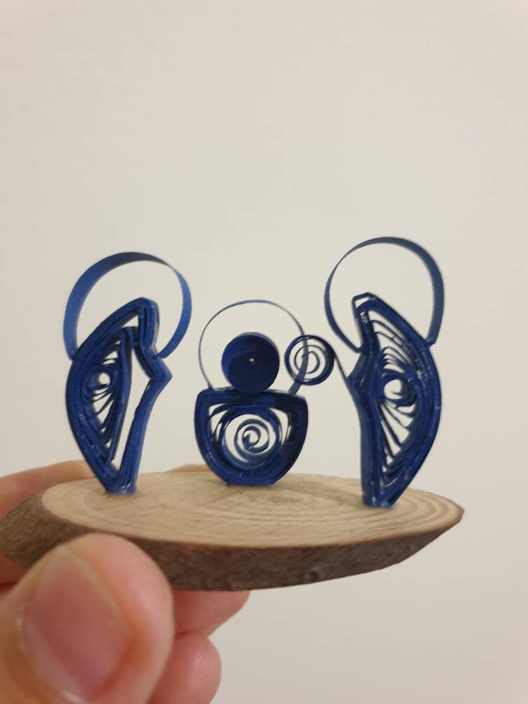 Miniature Quilling Nativity Scene With a Modern Twist :-) - Etsy
