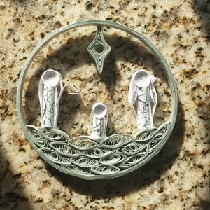 Circular Nativity Scene to Hang - Mini Ornament Quilling Set - Etsy
