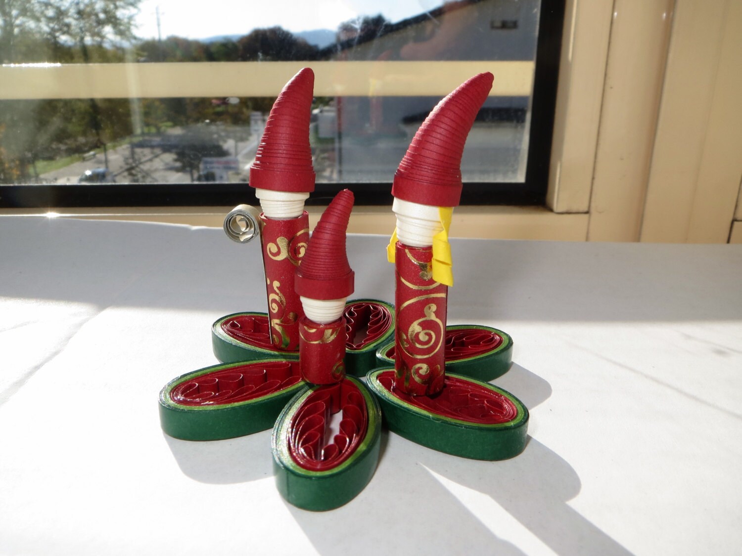 Quilled Gnome Nativity Scene - Unique and Charming! Handmade. - Etsy