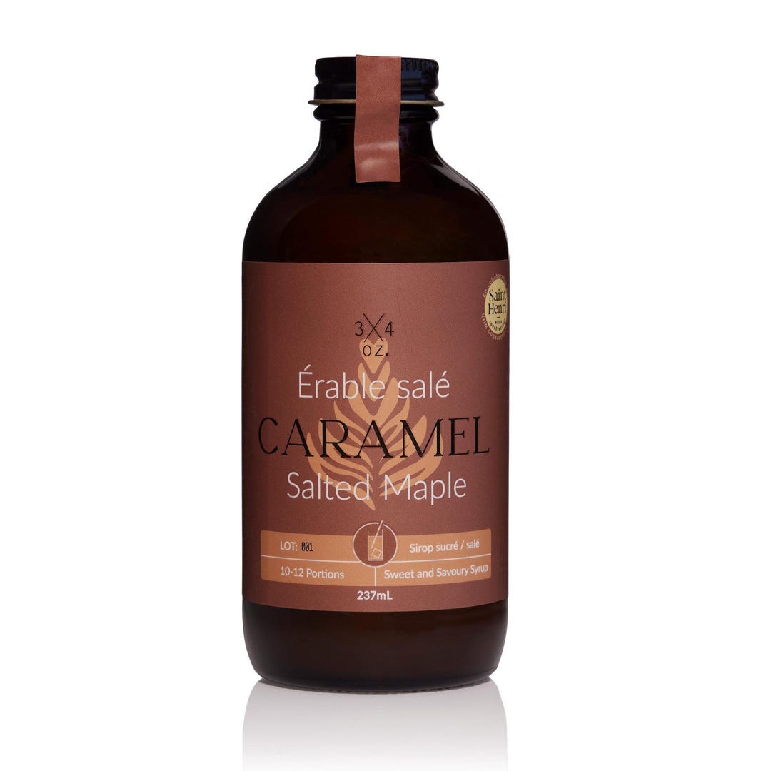 Salted Maple Caramel Syrup 237ml - Etsy