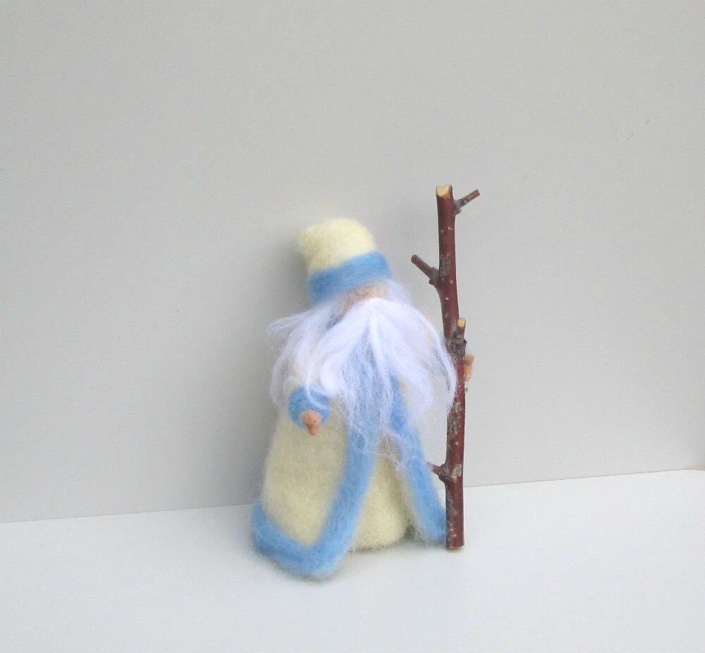 King Winter Father Winter White Winter Doll Waldorf Inspired | Etsy