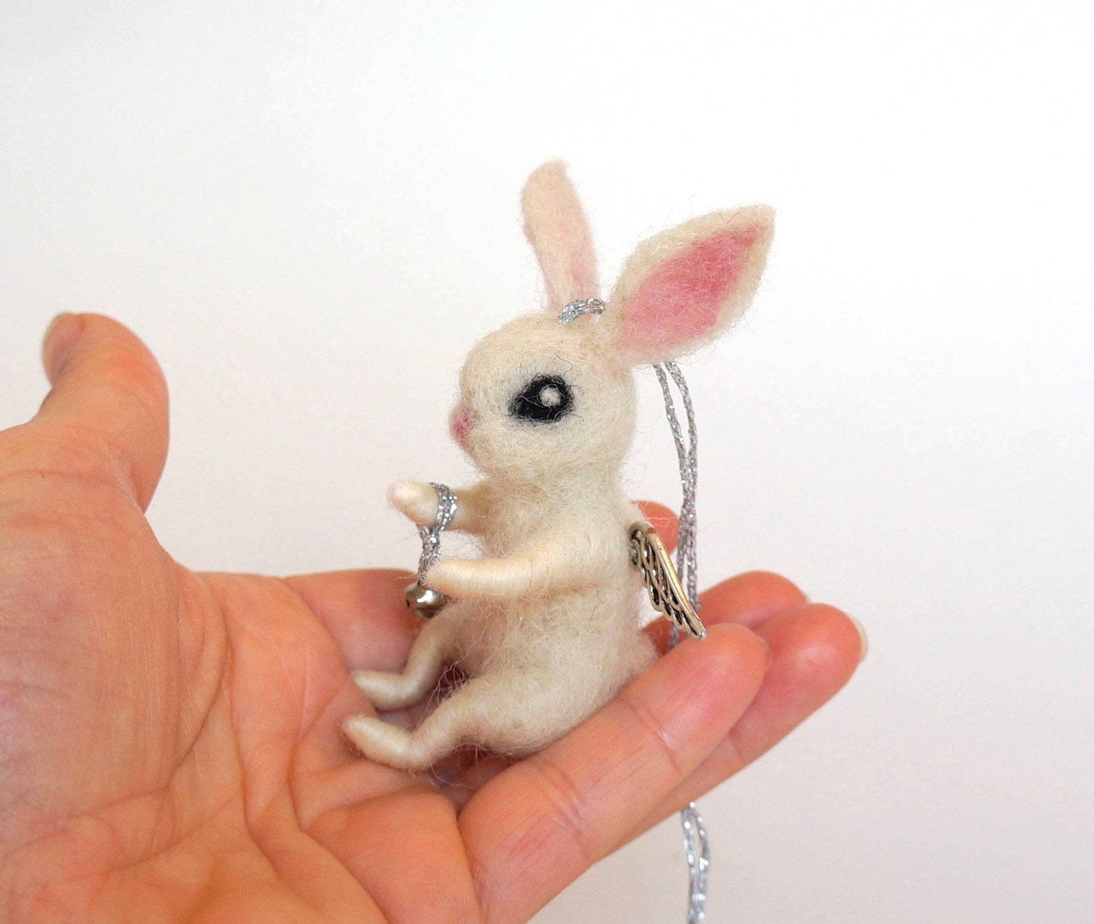 Angel Bunny Christmas Bunny Fairy Rabbit Angel Wings Christmas - Etsy