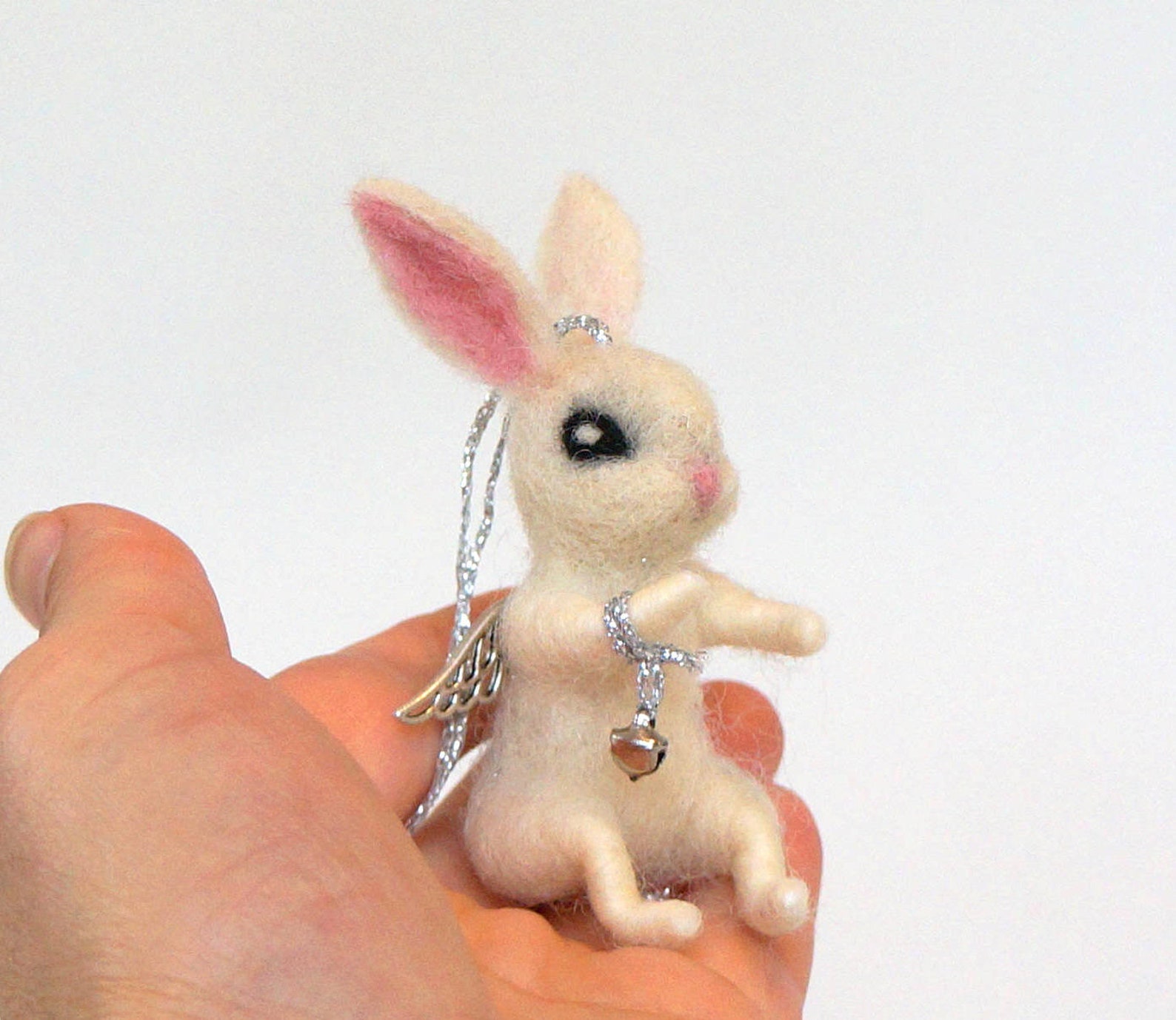 Angel Bunny Christmas Bunny Fairy Rabbit Angel Wings Christmas - Etsy