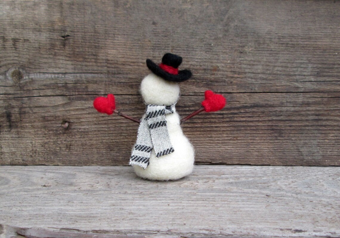 Snowman Tree Snowman Cute Christmas Decor Winter Figurine Nativity ...