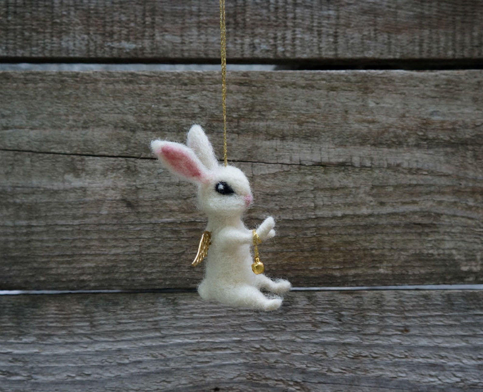 Felt Angel Bunny Christmas Bunny Fairy Rabbit Christmas | Etsy