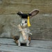 Graduation Bunny Felted Rabbit Graduation Present College Cute Gift for ...
