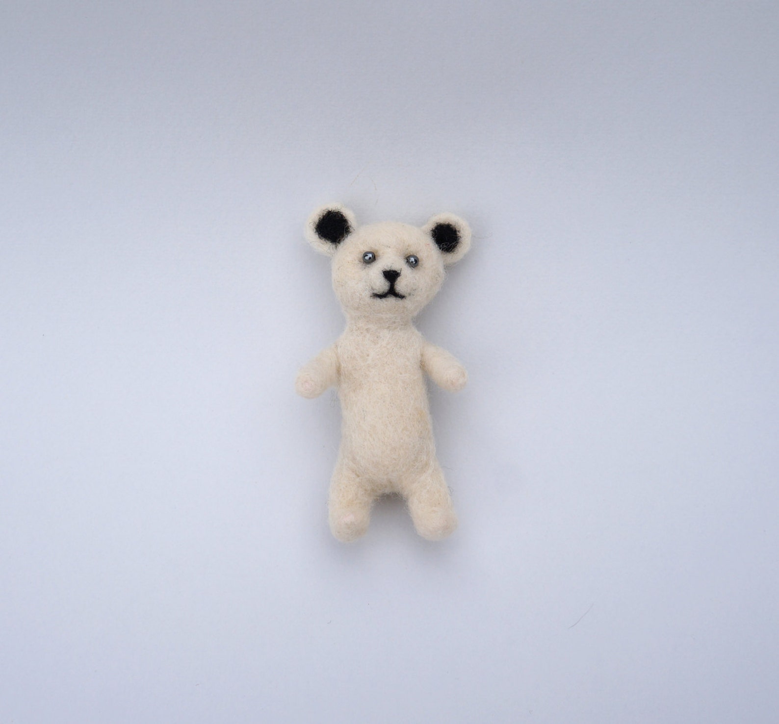 Felted Teddy Bear Stuffy Newborn Photography Prop Holiday - Etsy