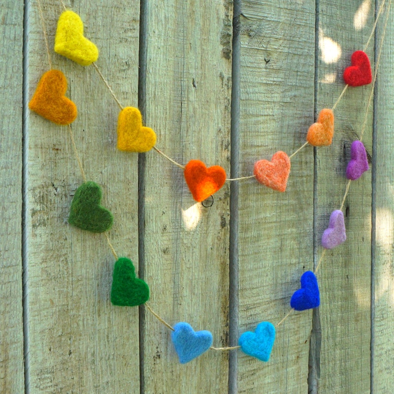 Heart Garland - Etsy