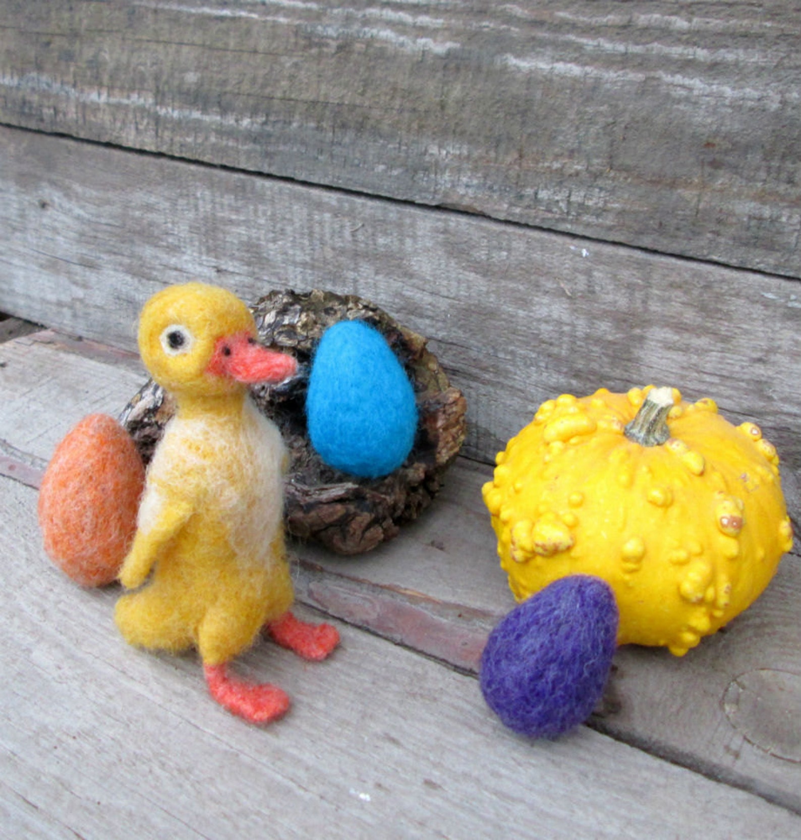 Felted Duck Easter decor Wool Duck Woolen sculpture Felted | Etsy