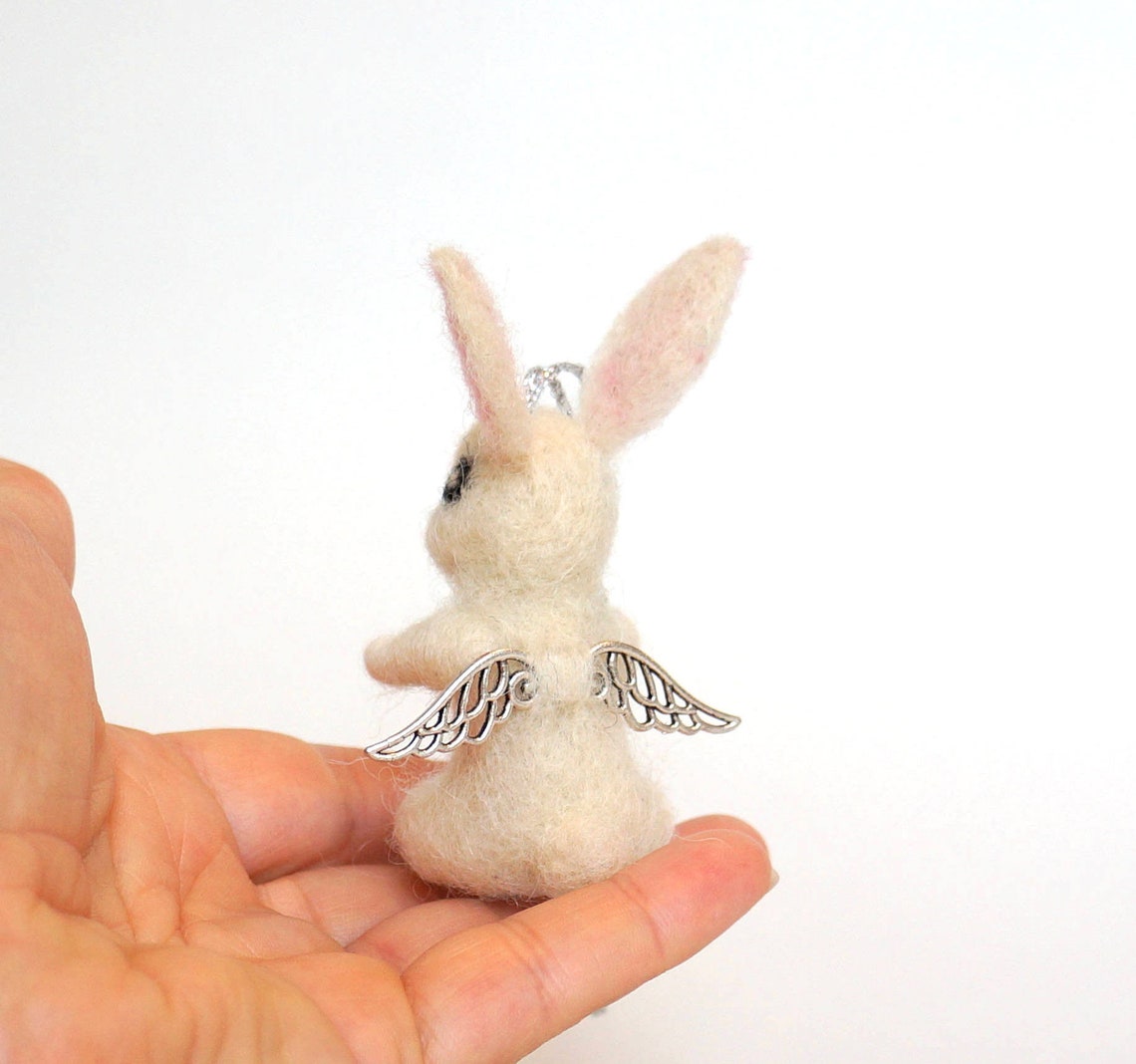 Angel Bunny Christmas Bunny Fairy Rabbit Angel Wings Christmas - Etsy