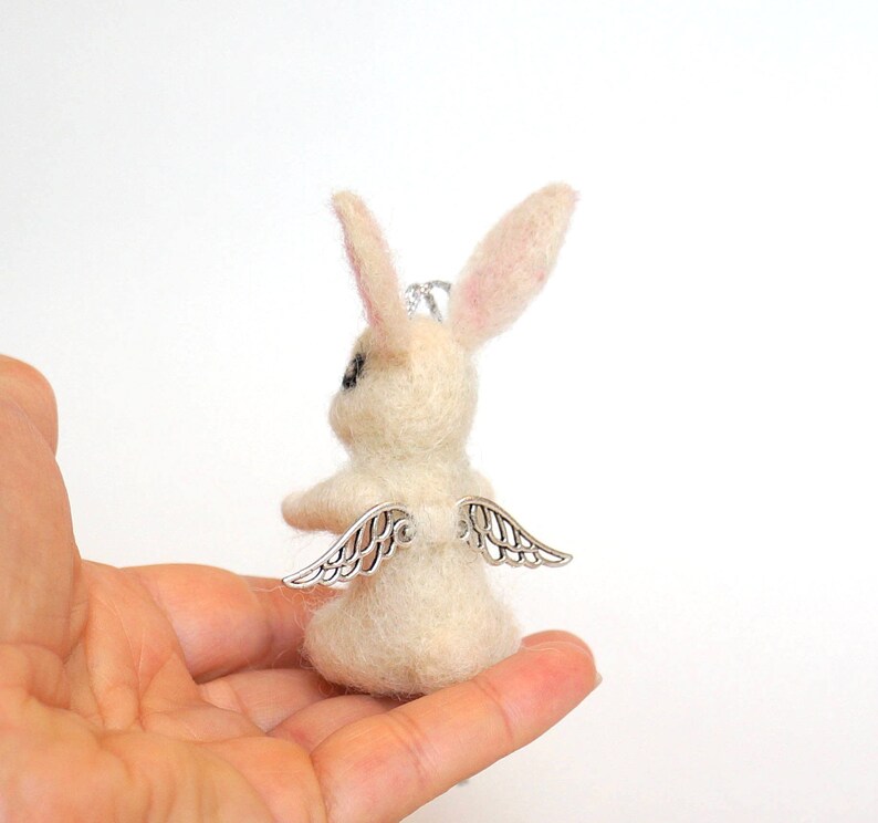 Angel Bunny Christmas Bunny Fairy Rabbit Angel Wings Christmas - Etsy