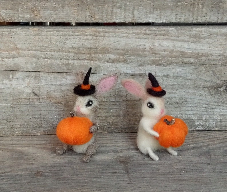 Miniature Bunny Wool Rabbit Dollhouse Bunny Witch Bunny Little - Etsy