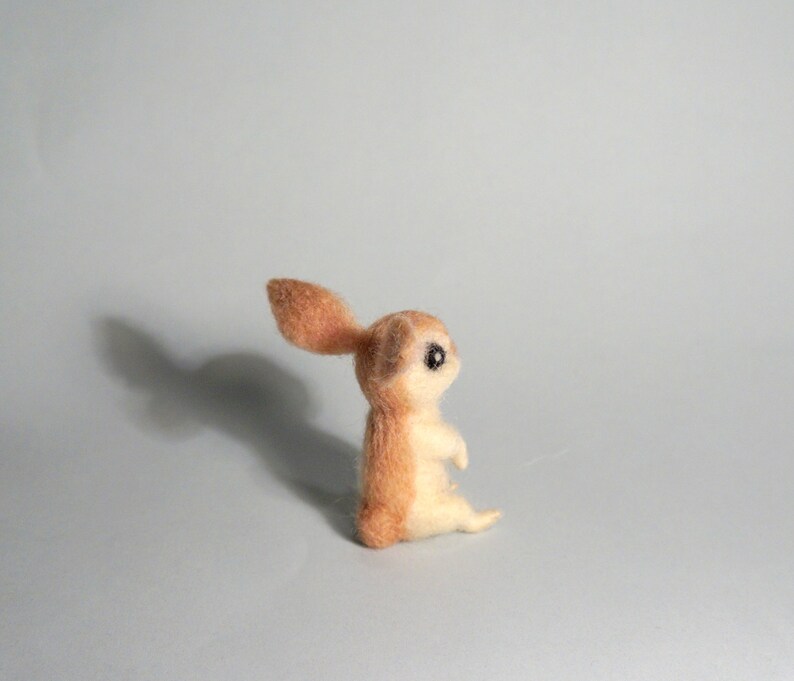 White Bunny Mini Rabbit Felted Haretiny Animal Wool Rabbit - Etsy