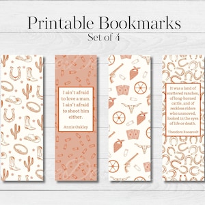 Western Bookmarks | Cowboy Bookmarks | Printable Bookmarks | Horse ...