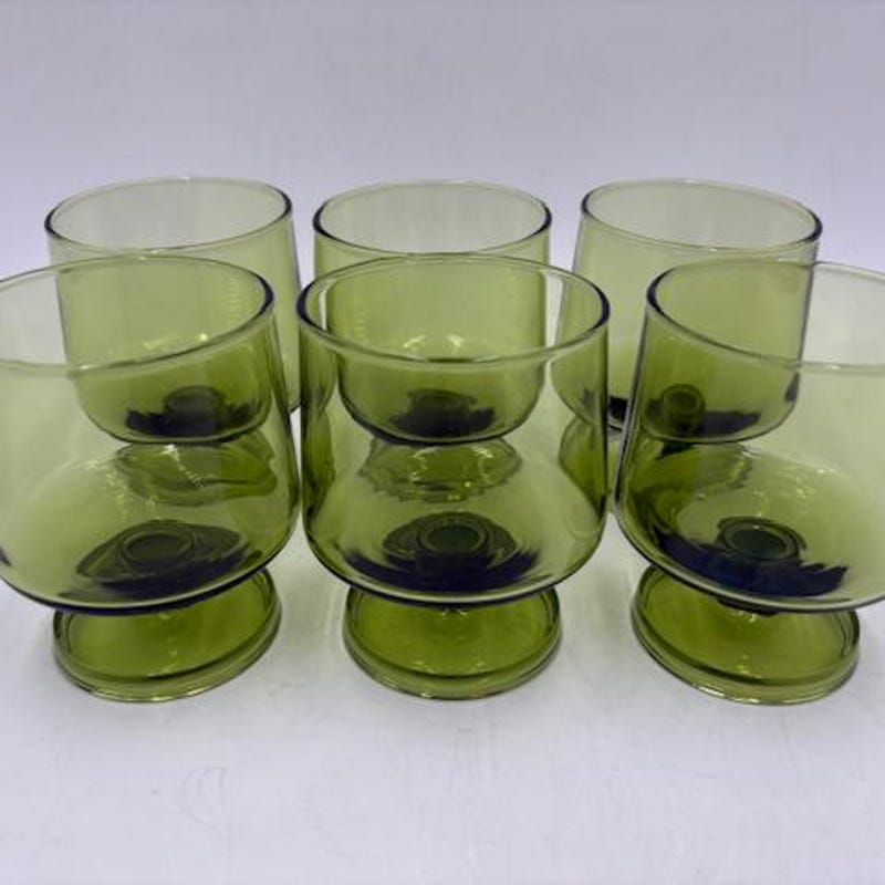 Green Glassware - Etsy