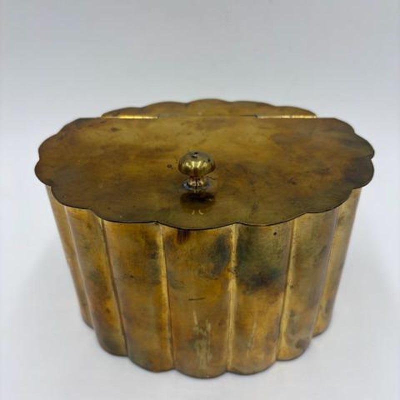 Antique Gold Box With Lid - Etsy