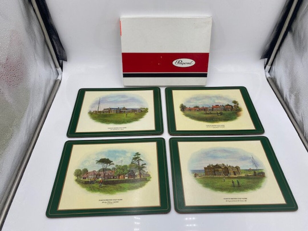 Vintage Pimpernel Placemats - Pimpernel Placemats - Famous British Golf ...