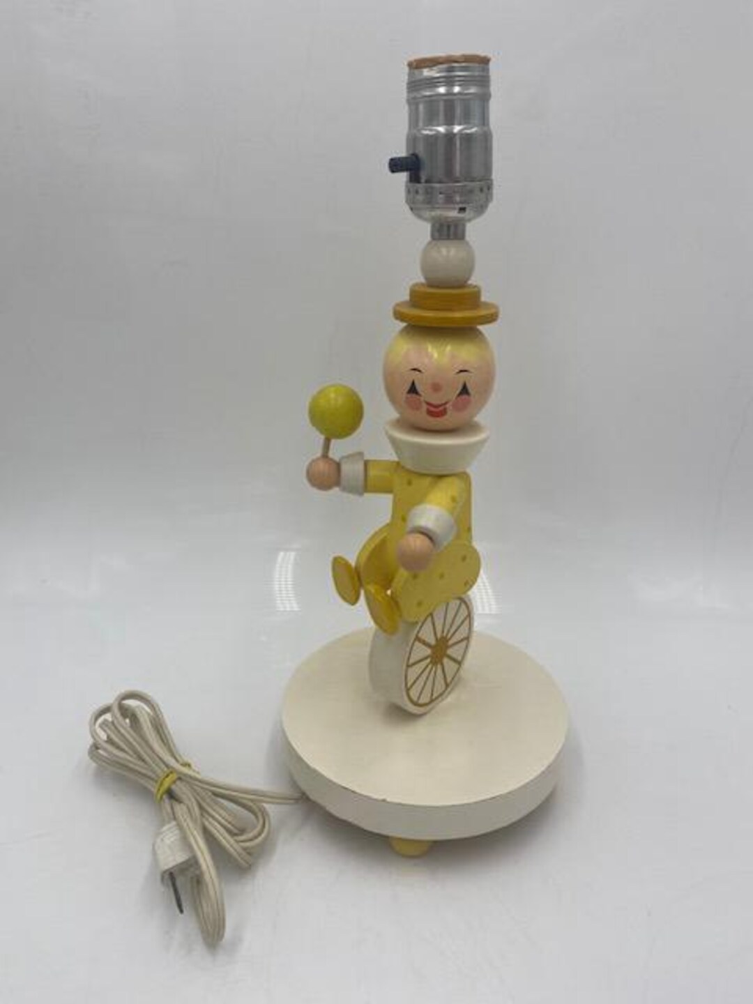 Vintage Nursery Lamp - Vintage Child's Lamp - Vintage Clown Lamp ...