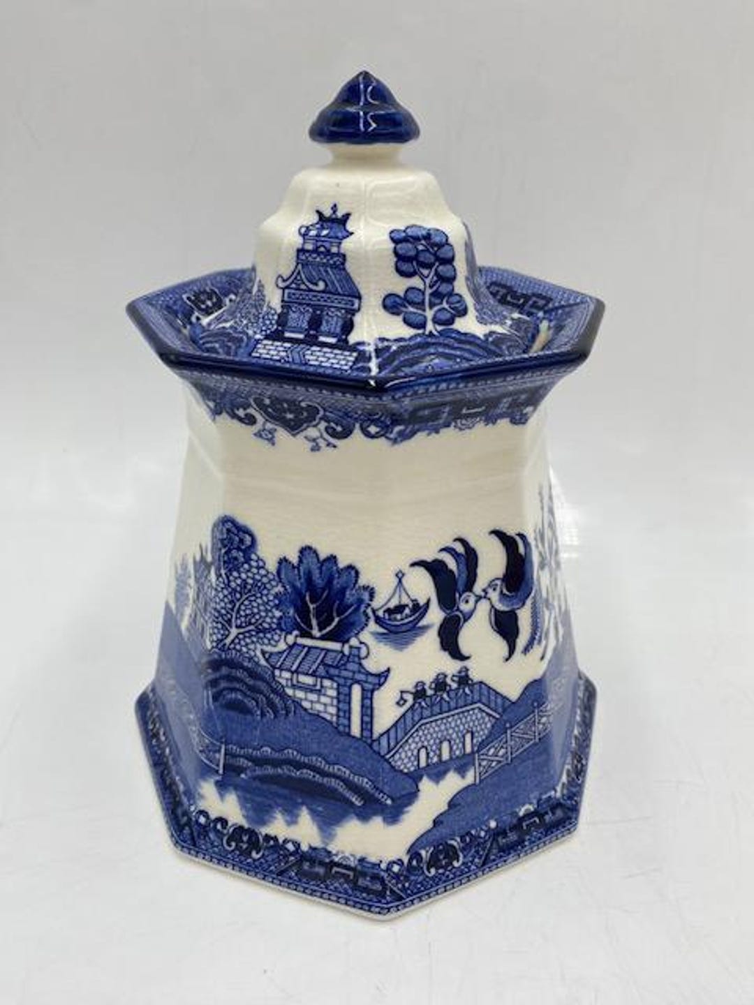 Vintage Blue Willow Canister Vintage Blue Willow Blue Willow Blue ...