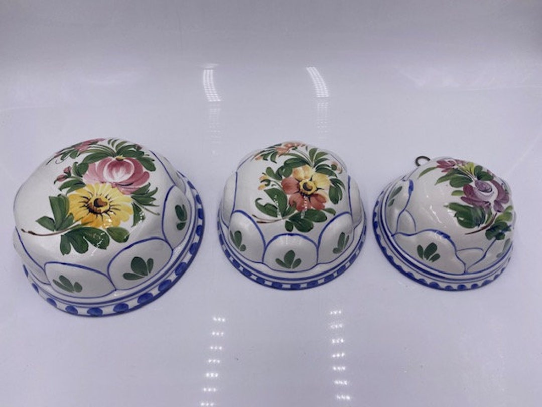 Vintage Ceramic Molds - Ceramic Molds - Set of 3 - Vintage Wall Hanging ...