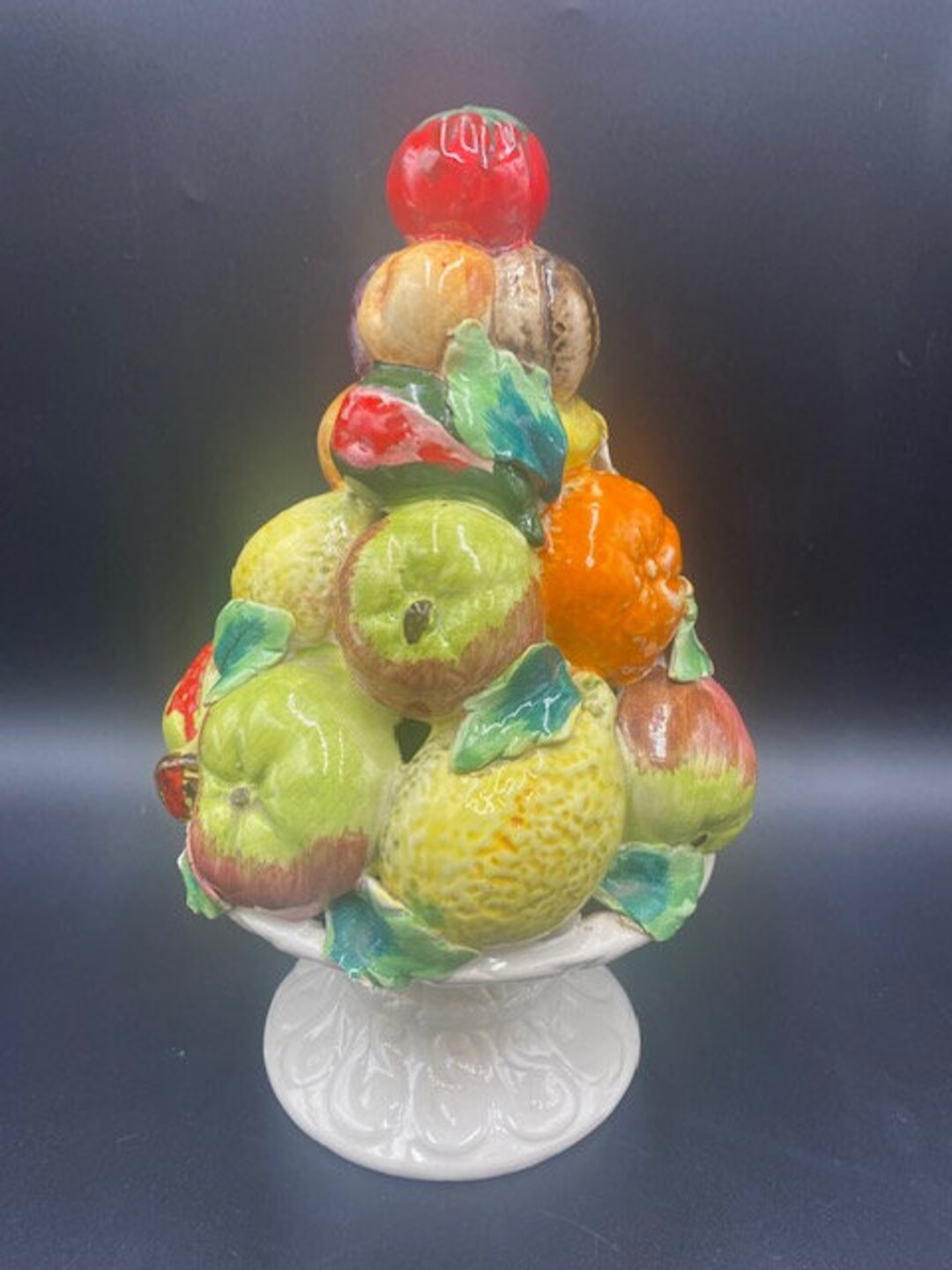 Vintage Ceramic Fruit Topiary - Vintage Fruit Topiary - Vintage Ceramic ...