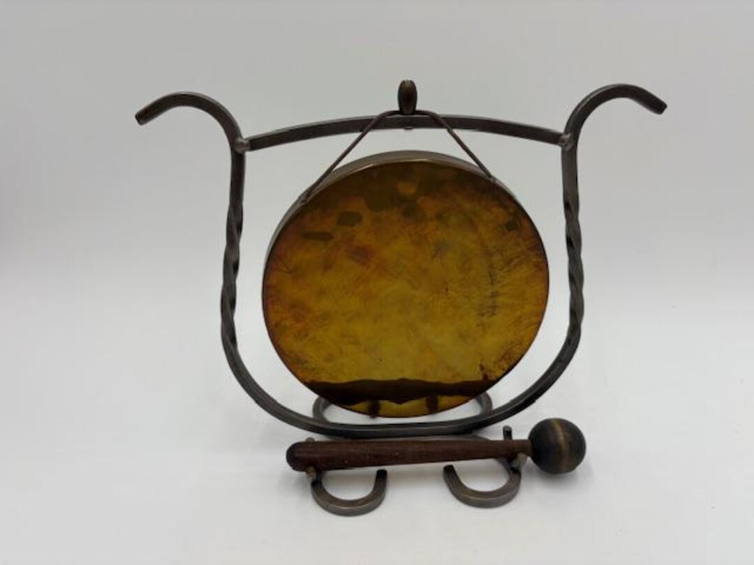 Vintage Brass Gong - Small Brass Gong - Vintage Gong - Small Gong ...