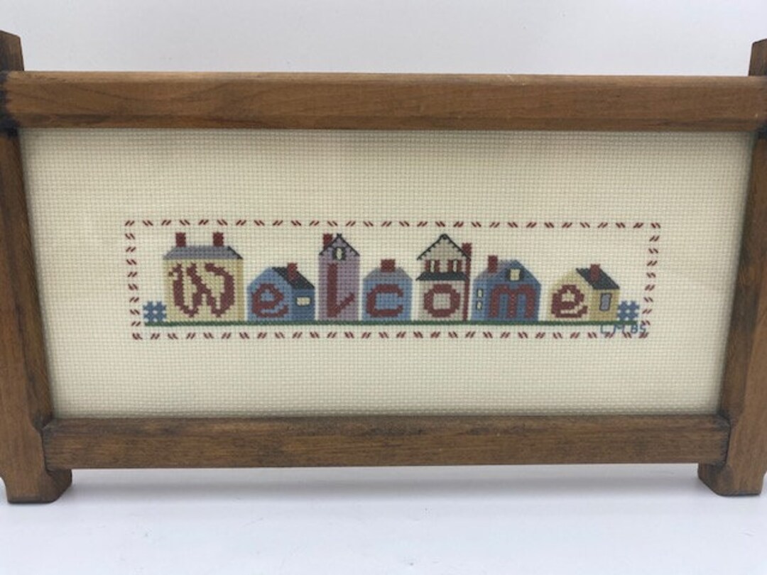 Vintage Needlepoint Wall Hanging - Needlepoint Wall Hanging - Vintage ...