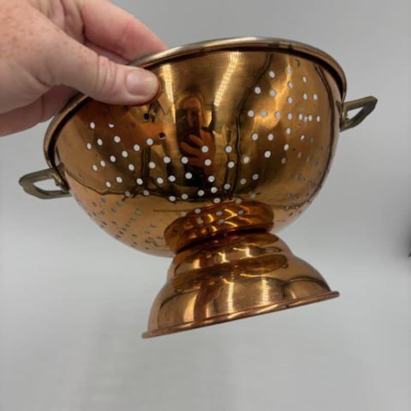 Copper Colander - Etsy
